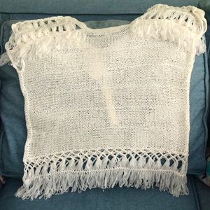 Jonathan Simkhai | Tops | Jonathan Simkhai Crochet Top Wfringe | Poshmark